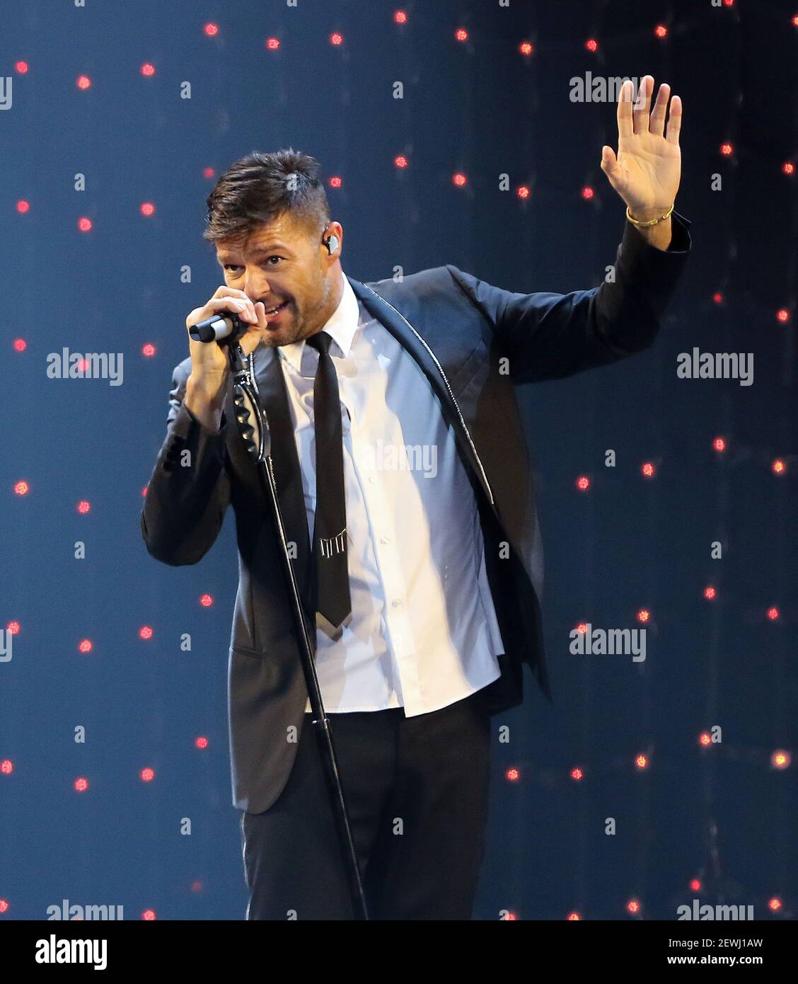 HOLLYWOOD, FL AUGUST 27: Ricky Martin performs during his One World ...