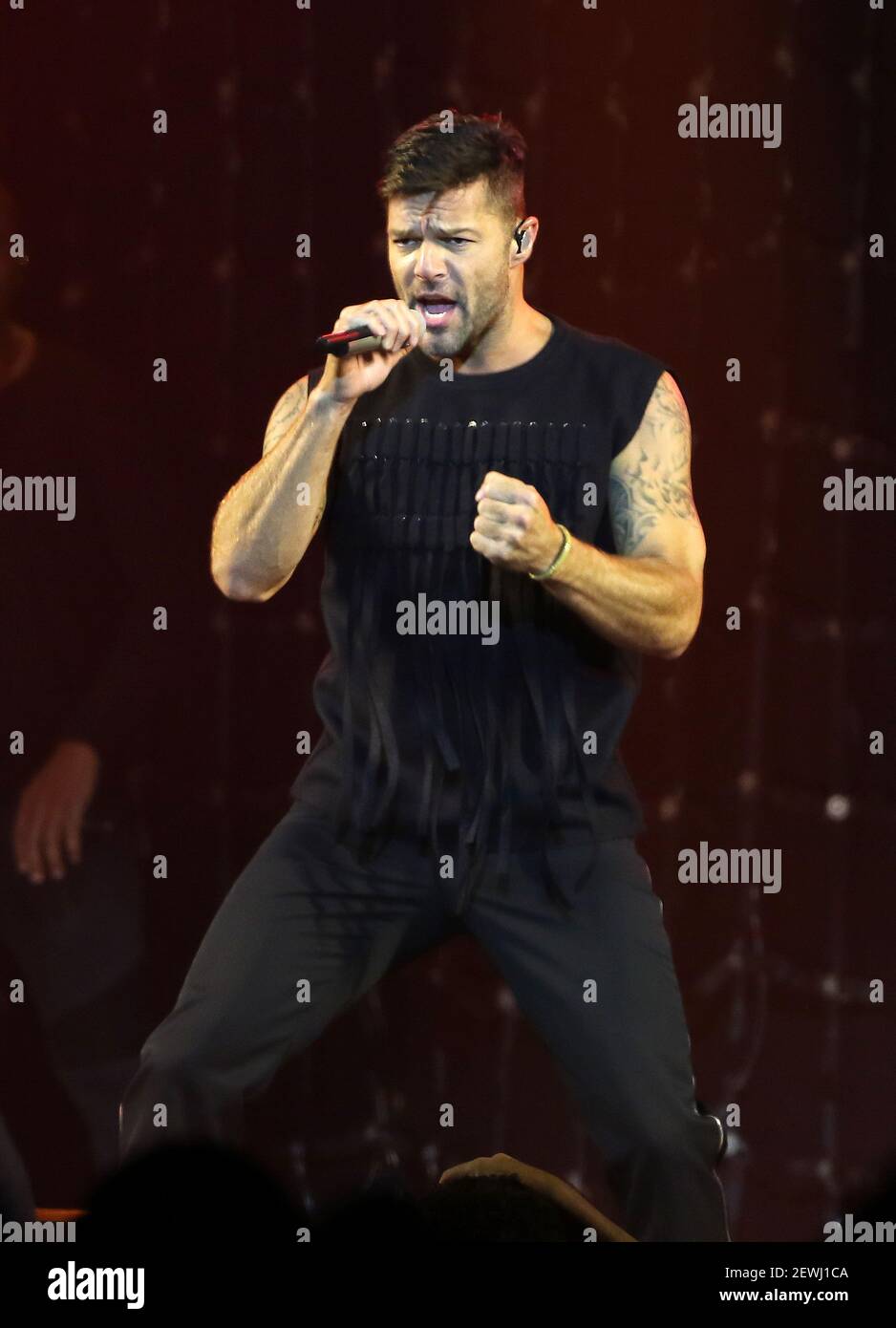 HOLLYWOOD, FL AUGUST 27: Ricky Martin performs during his One World ...