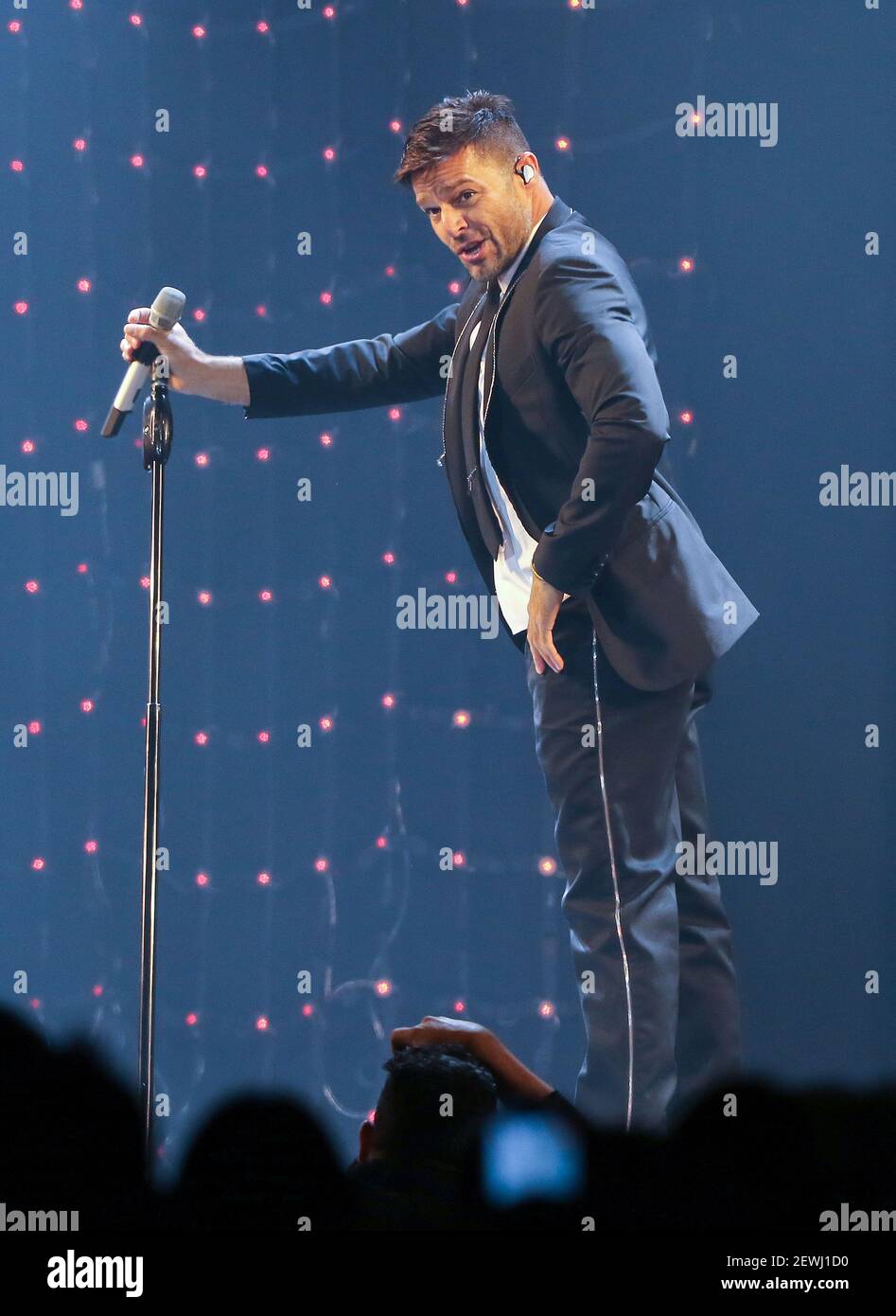 HOLLYWOOD, FL AUGUST 27: Ricky Martin performs during his One World ...