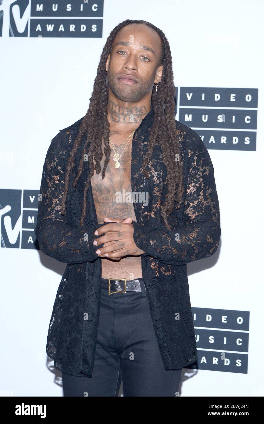 Rapper Ty Dolla Sign poses in the press photo room at 2016 MTV Video ...