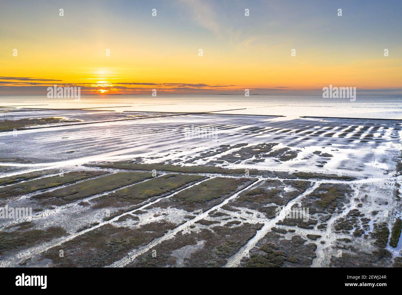 Aerial view of salt marsh hi-res stock photography and images - Alamy