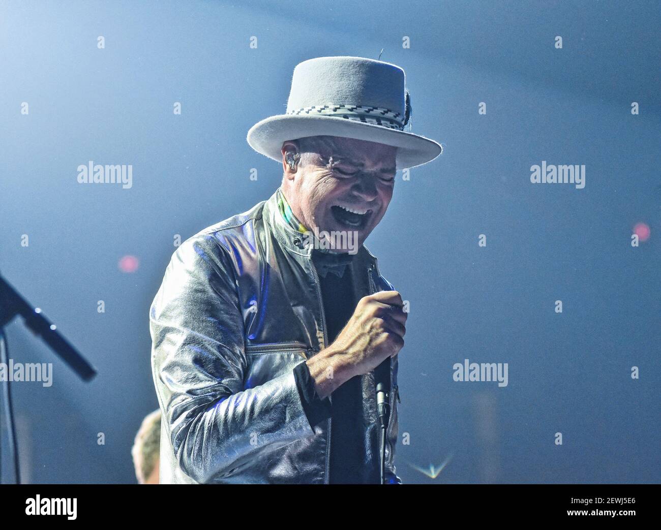 Gord Downie, lead singer of Canadian rock band Tragically Hip performs ...