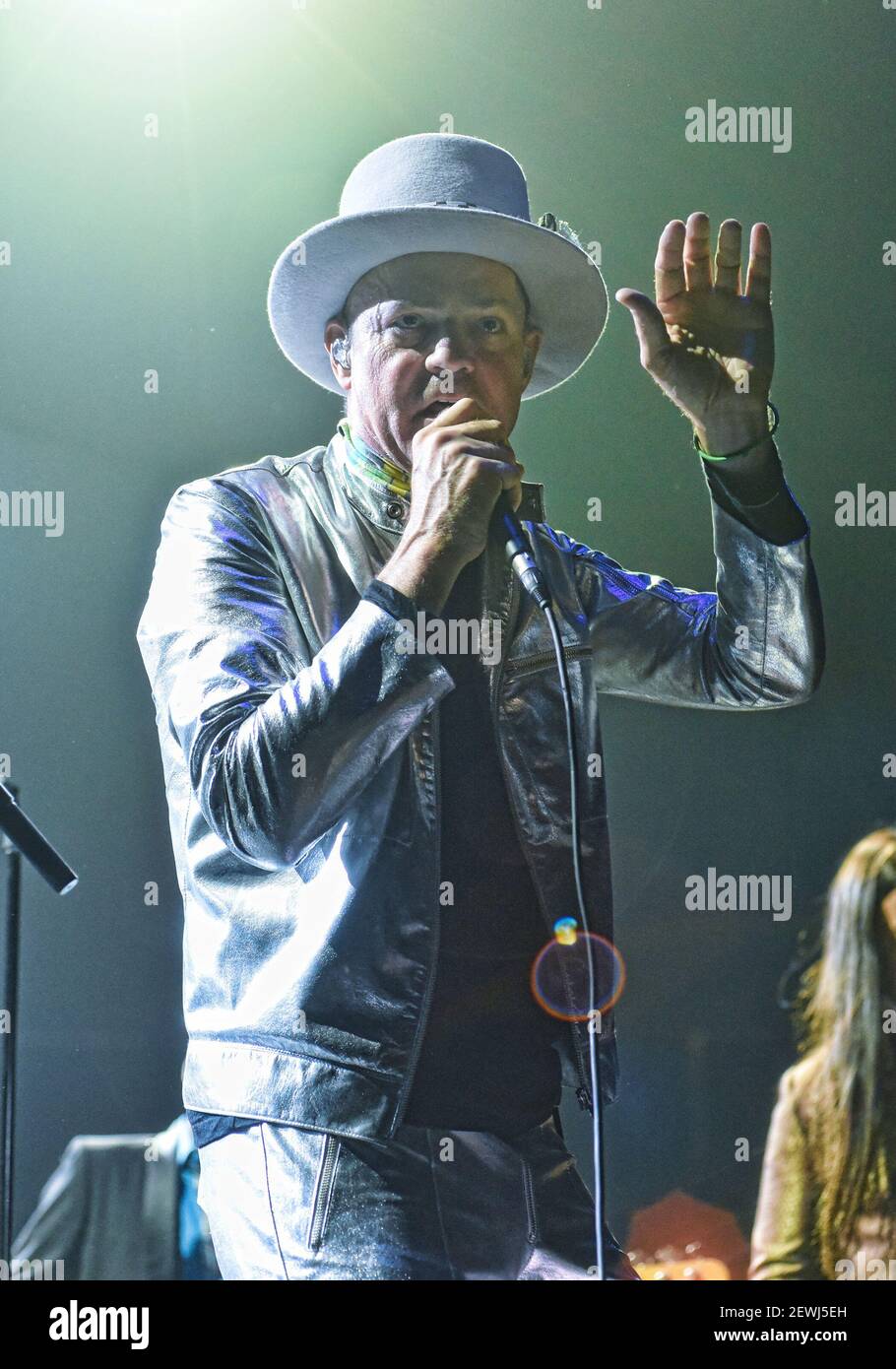 Gord Downie, lead singer of Canadian rock band Tragically Hip performs ...