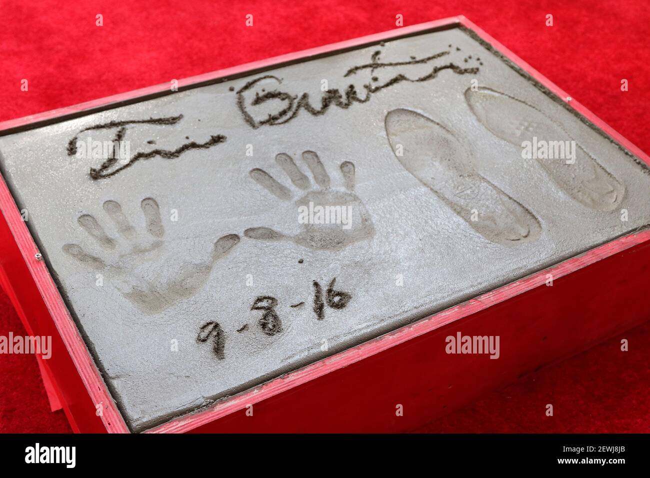 Tim Burton at Tim Burton Hand And Footprint Ceremony held at TCL ...