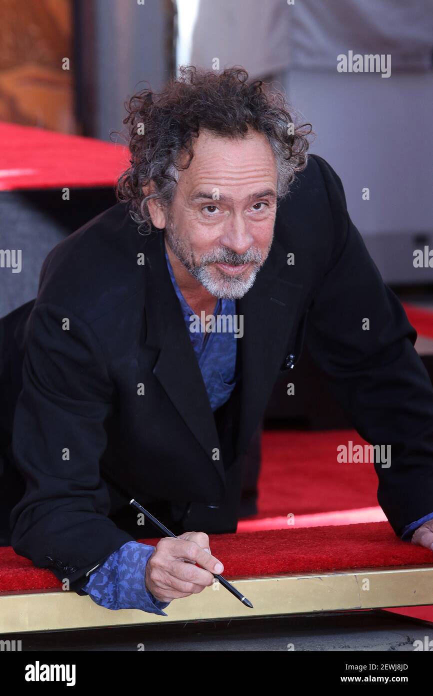 Tim Burton at Tim Burton Hand And Footprint Ceremony held at TCL ...
