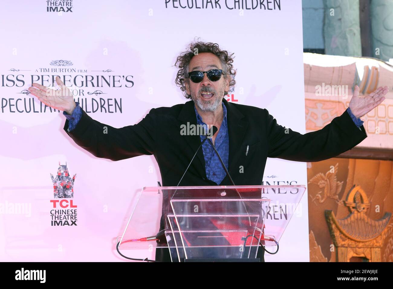 Tim Burton at Tim Burton Hand And Footprint Ceremony held at TCL ...