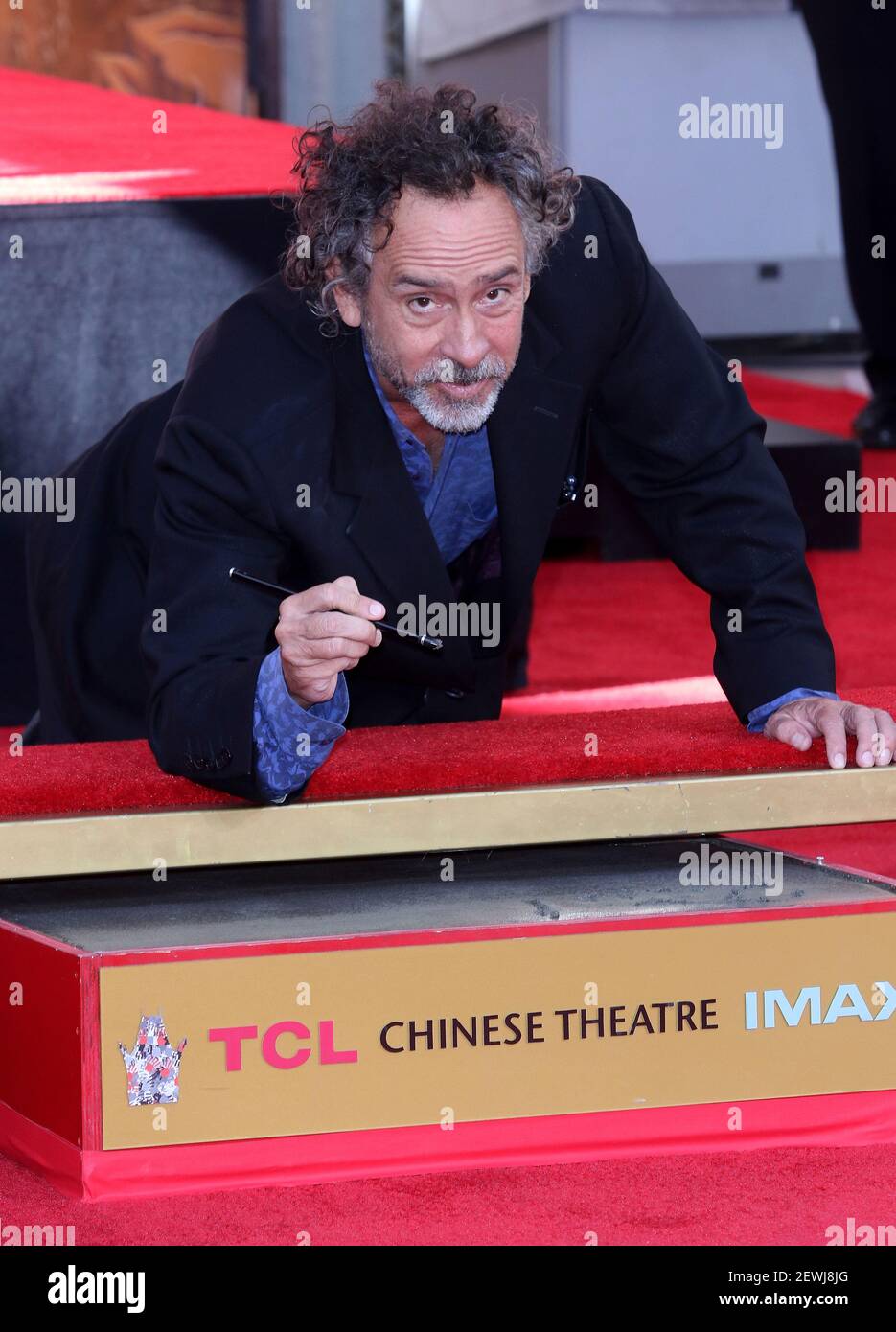 Tim Burton at Tim Burton Hand And Footprint Ceremony held at TCL ...