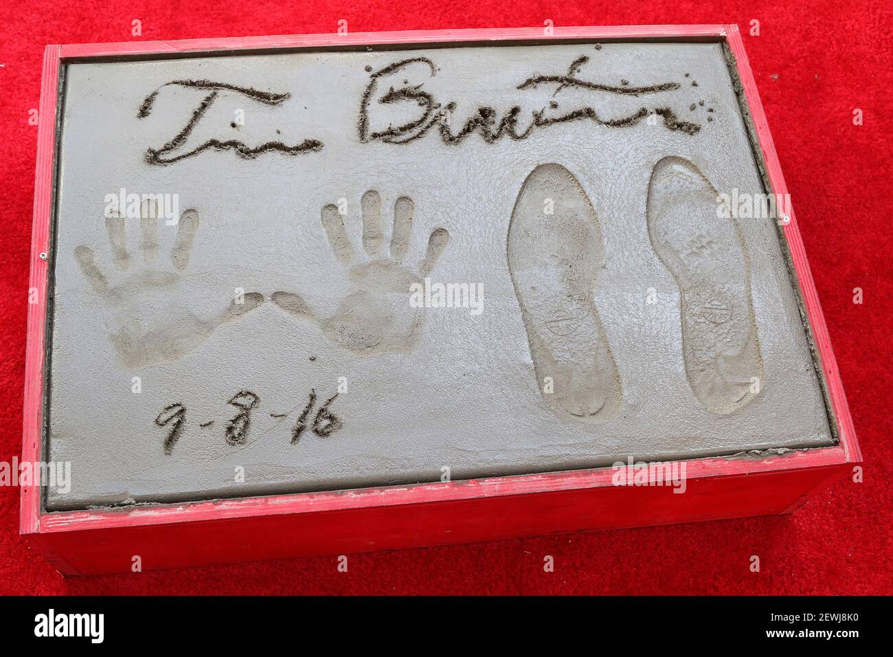 Tim Burton at Tim Burton Hand And Footprint Ceremony held at TCL ...