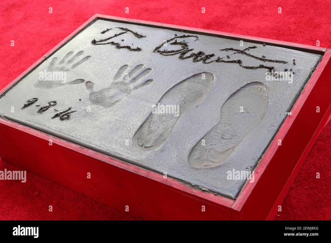 Tim Burton at Tim Burton Hand And Footprint Ceremony held at TCL ...