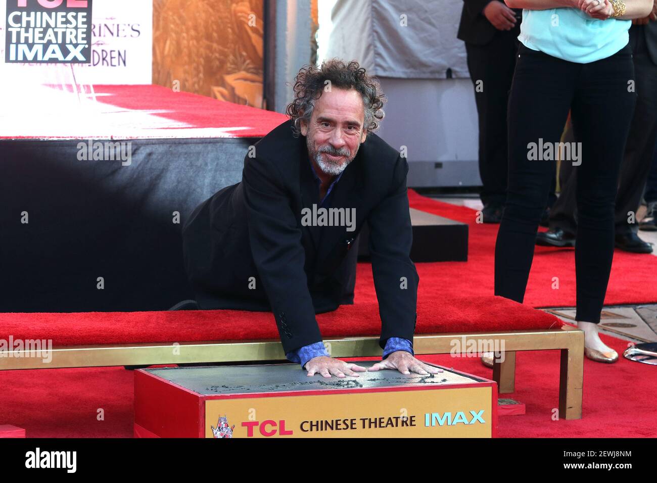 Tim Burton at Tim Burton Hand And Footprint Ceremony held at TCL ...