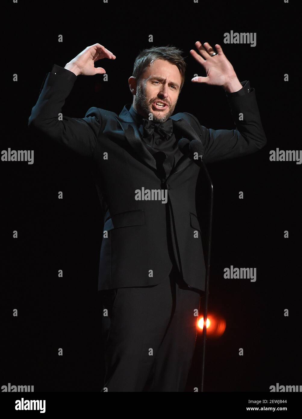 Chris Hardwick at the 2016 Creative Arts Emmys at the Microsoft Theater ...