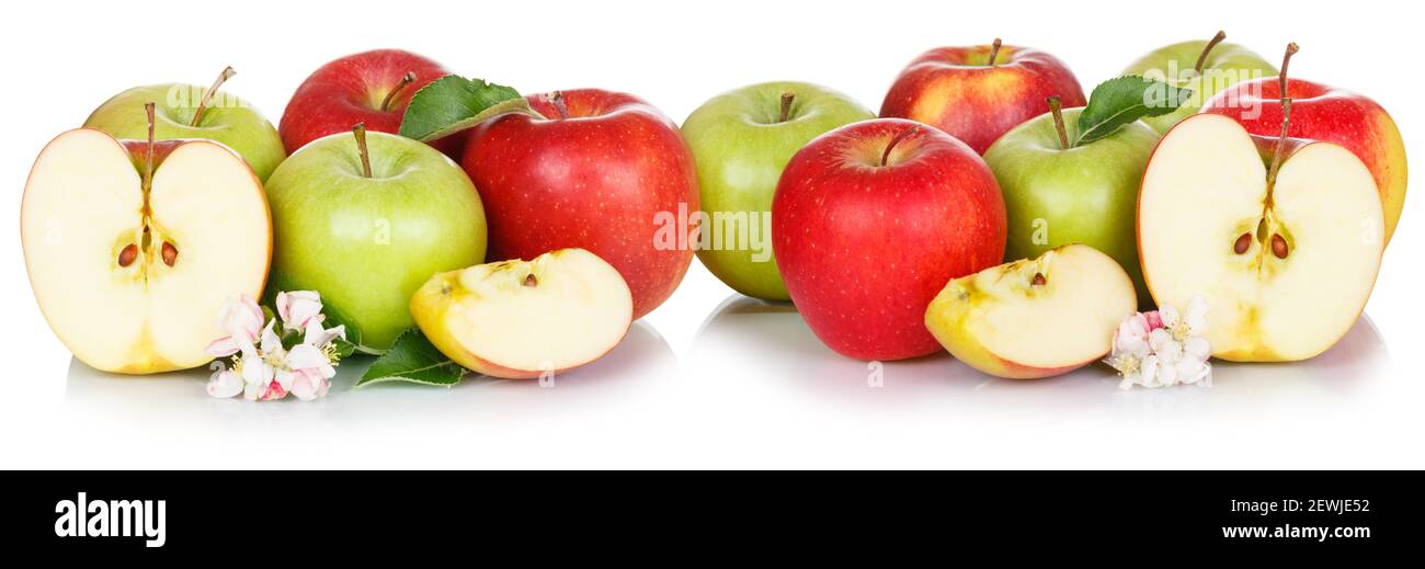 Green and red apples collection hi-res stock photography and images - Alamy