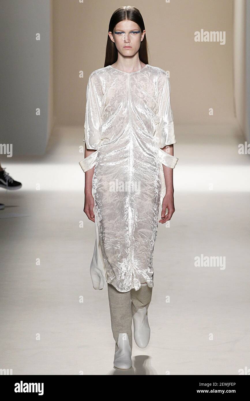 Model attends NY: BECKHAM RTW Spring Summer 2017 on September 11, 2016 ...