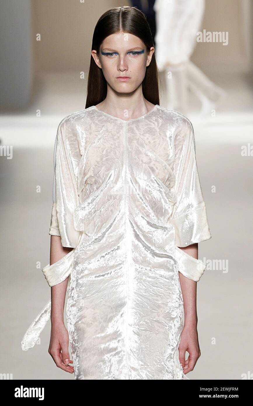 Model attends NY: BECKHAM RTW Spring Summer 2017 on September 11, 2016 ...