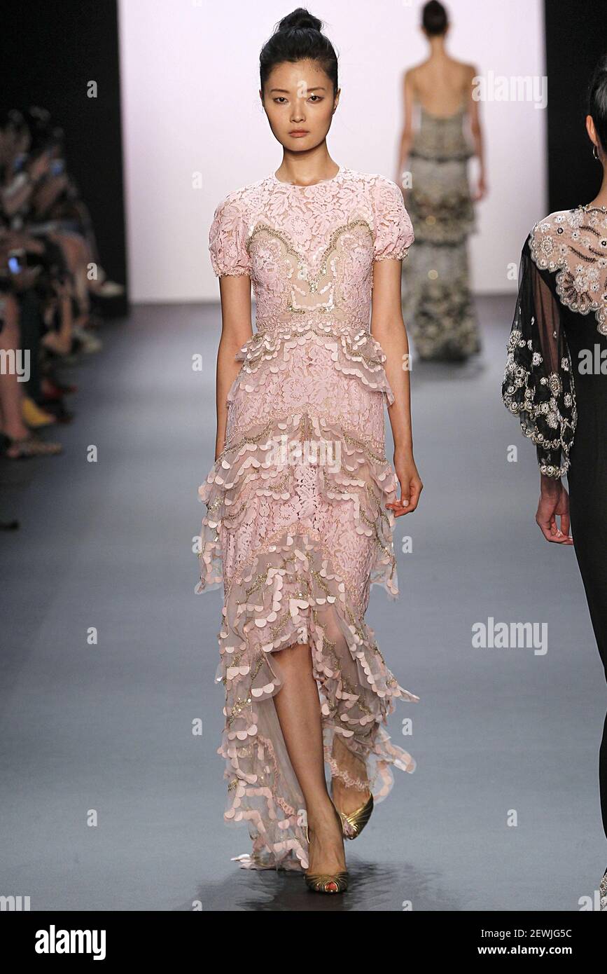 Model attends NY: Jenny Packham New York RTW Spring Summer 2017 on ...