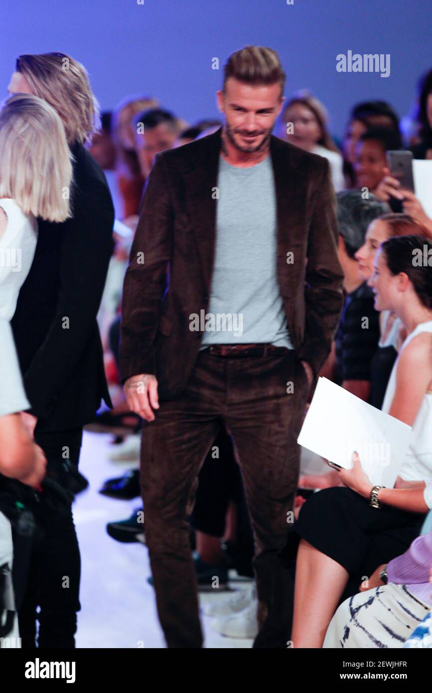 David Beckham attends Victoria Beckham Show - Brooklyn Beckham, David ...