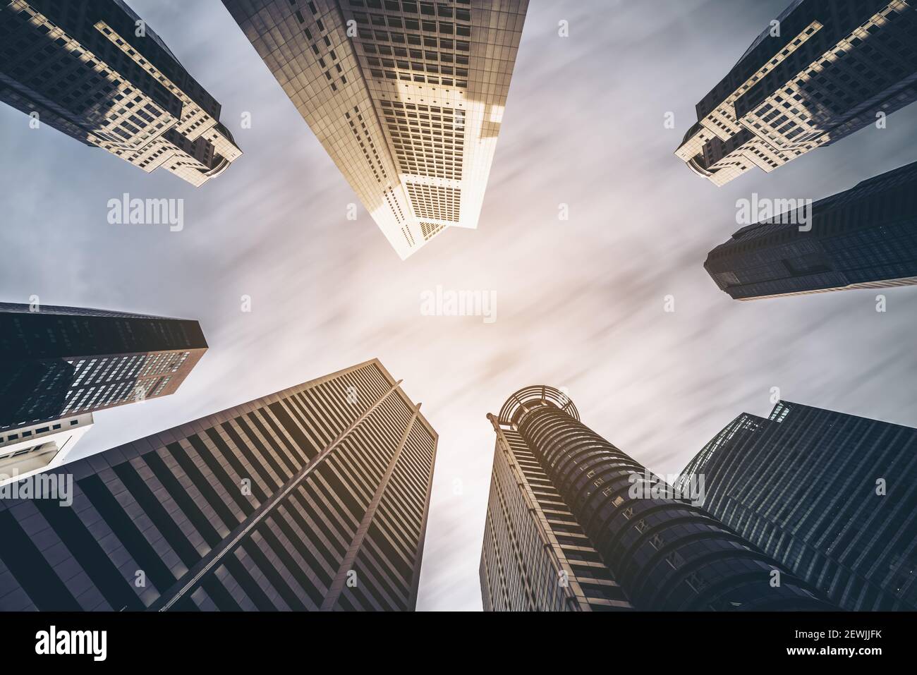 Abstract buildings with skyscrapers hi-res stock photography and images ...