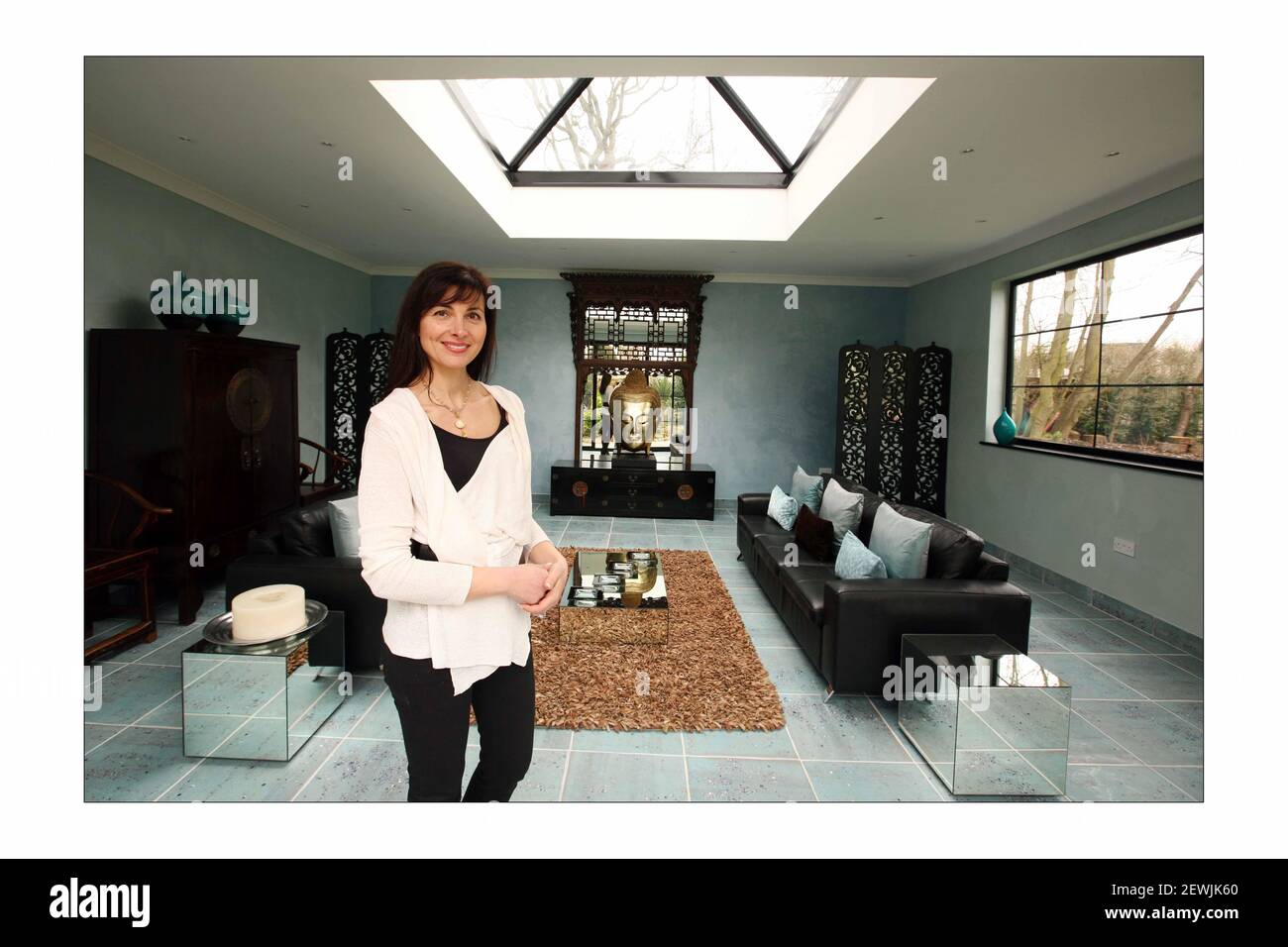 Sina Capaldo in her home in Hertfordshire. photograph by David Sandison ...