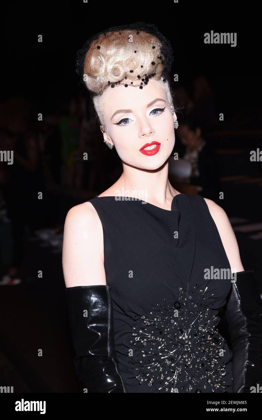 Mosh attends NY: Front Row - Jeremy Scott New York RTW Spring Summer ...