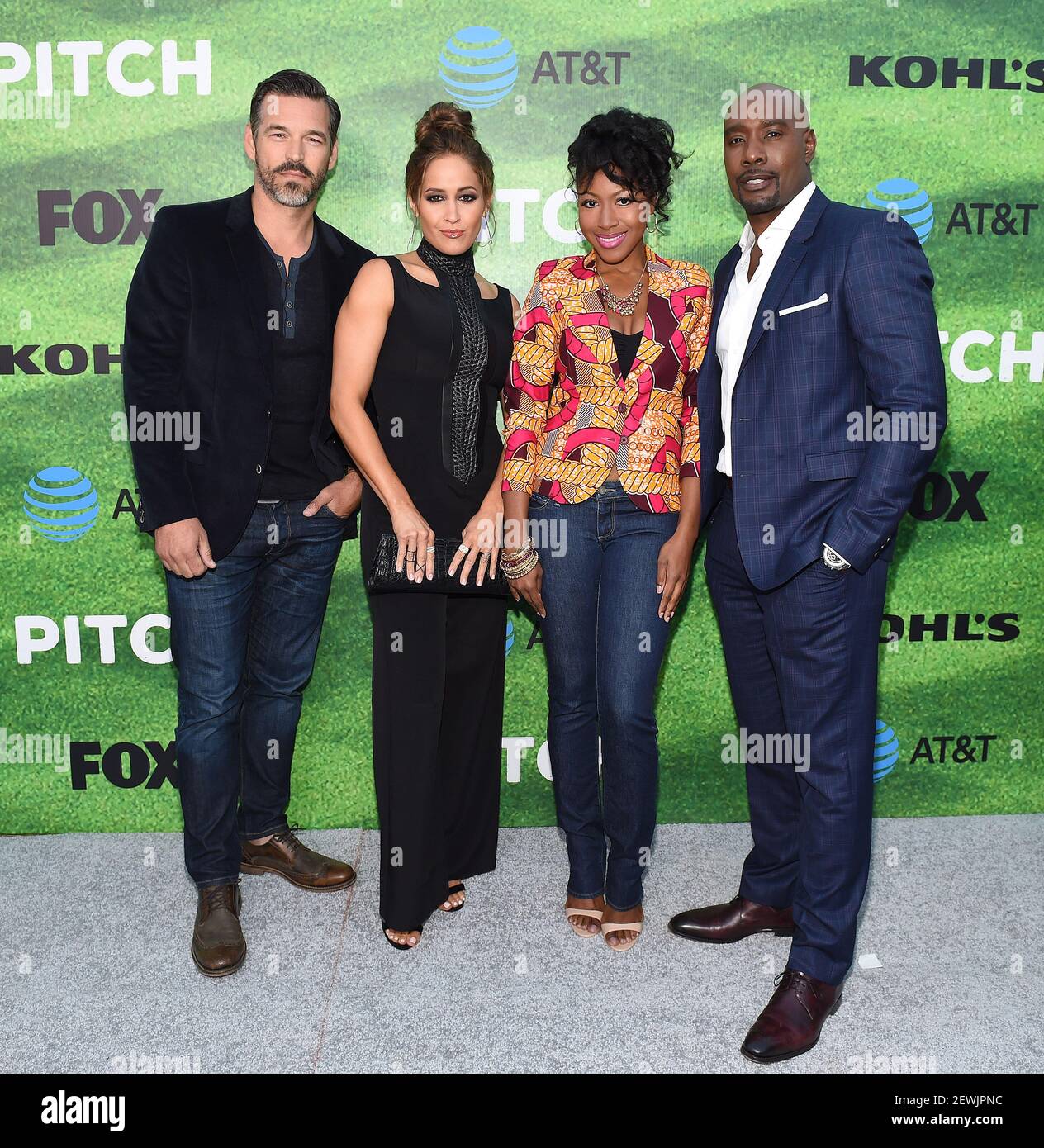 LOS ANGELES - SEPTEMBER 13: ROSEWOOD cast members Eddie Cibrian, Jaina ...
