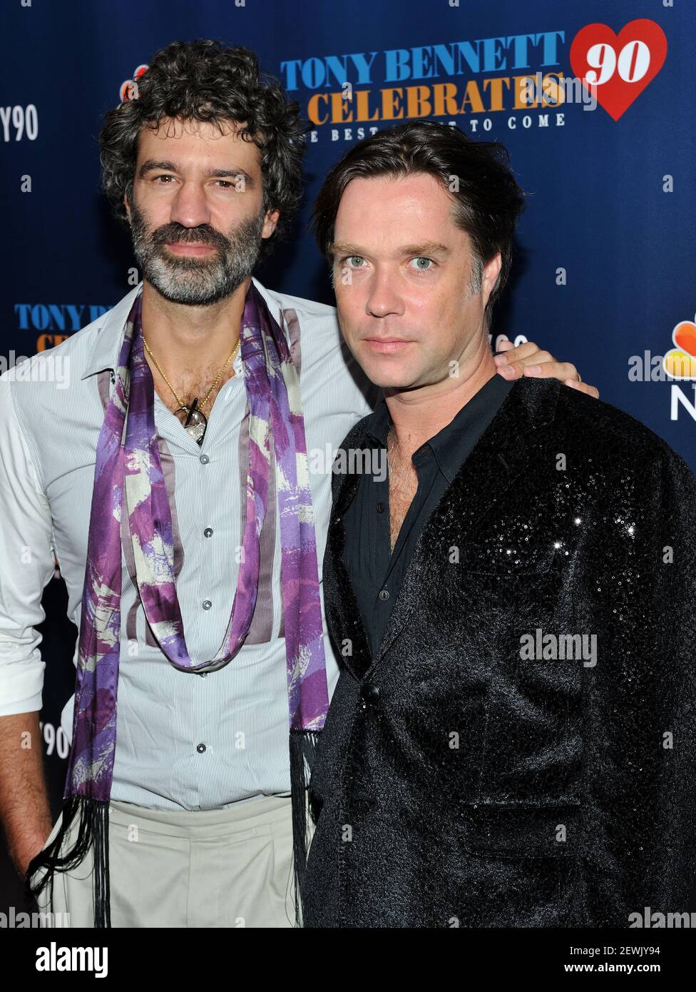 L-R: Artistic director Jörn Weisbrodt and musician Rufus Wainwright ...