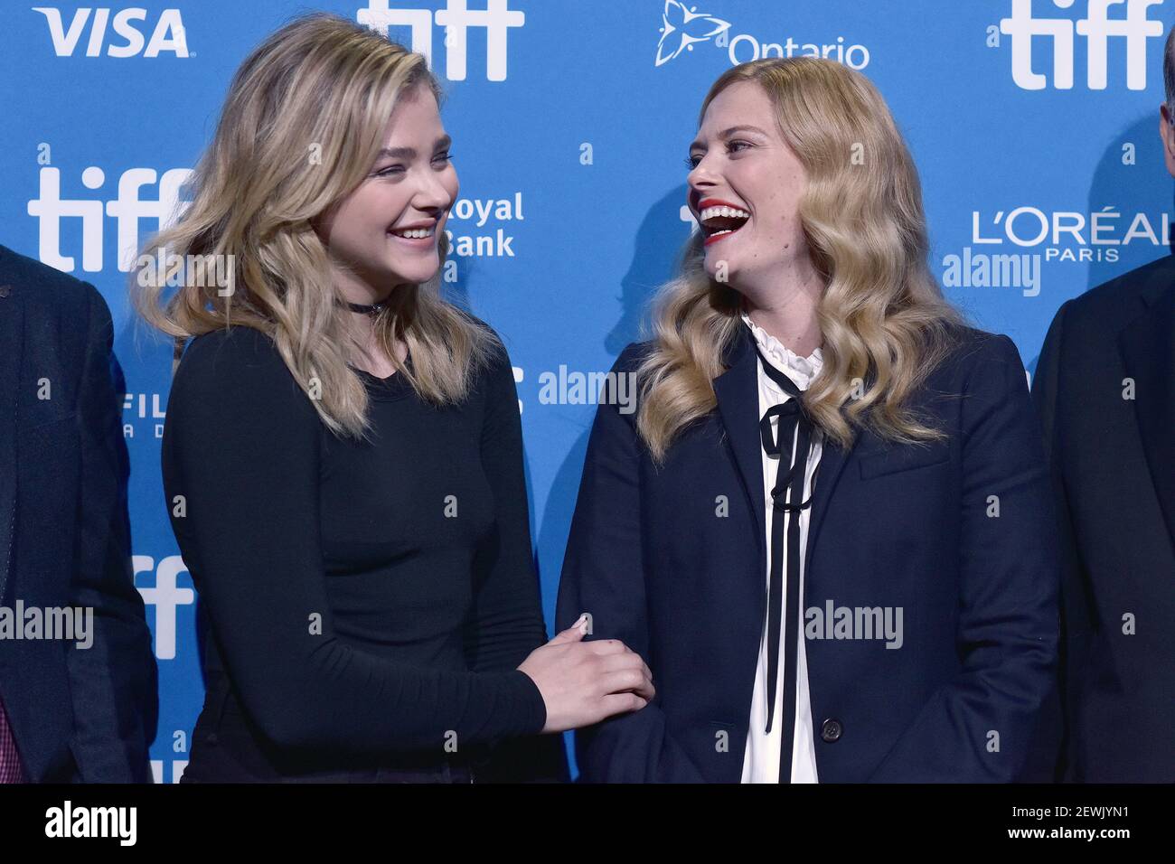 (L-R) Actresses Chloe Grace Moretz and Susannah Cahalan attend the ...