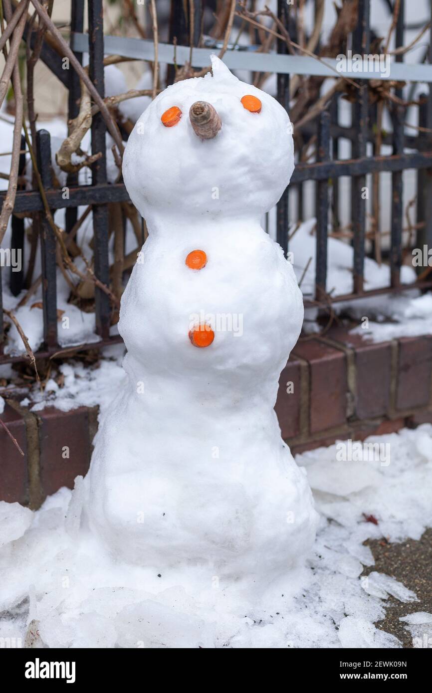 Snowman, Bremen, Germany, Europe Stock Photo - Alamy
