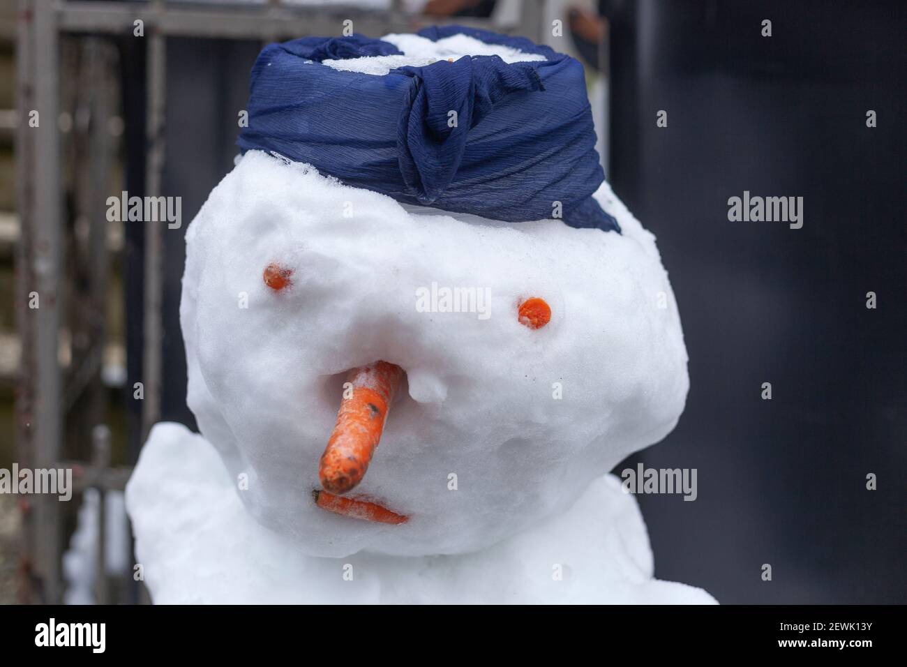 Snowman, Bremen, Germany, Europe Stock Photo - Alamy