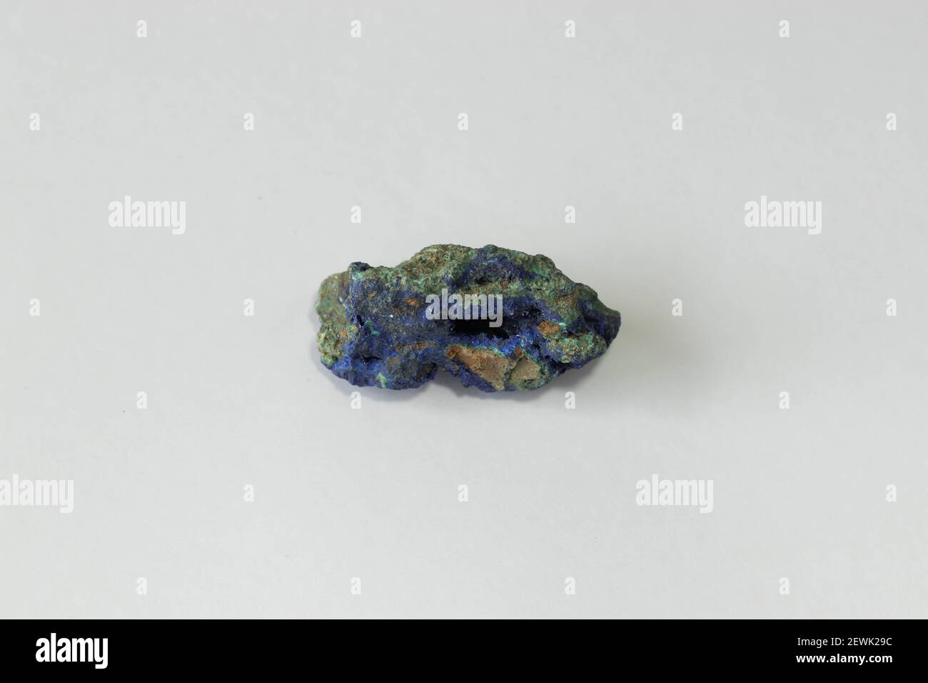 An azurite stone isolated on a white background Stock Photo - Alamy