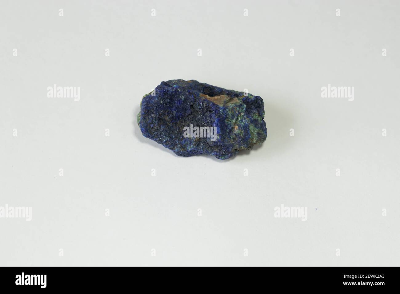 An azurite stone isolated on a white background Stock Photo - Alamy