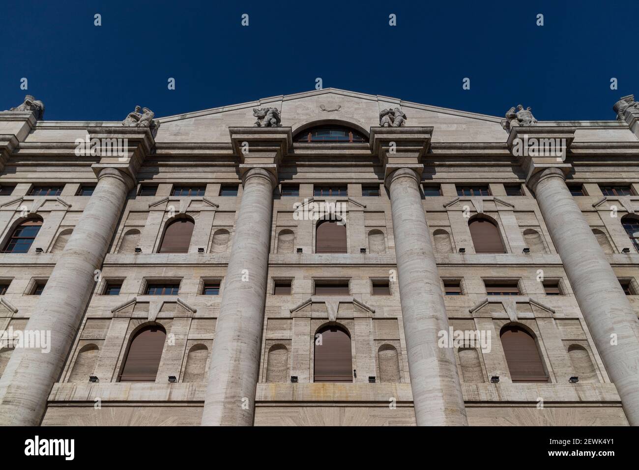 Milan. Maurizio Cattelan middle finger piazza affariMidnight Palace ...
