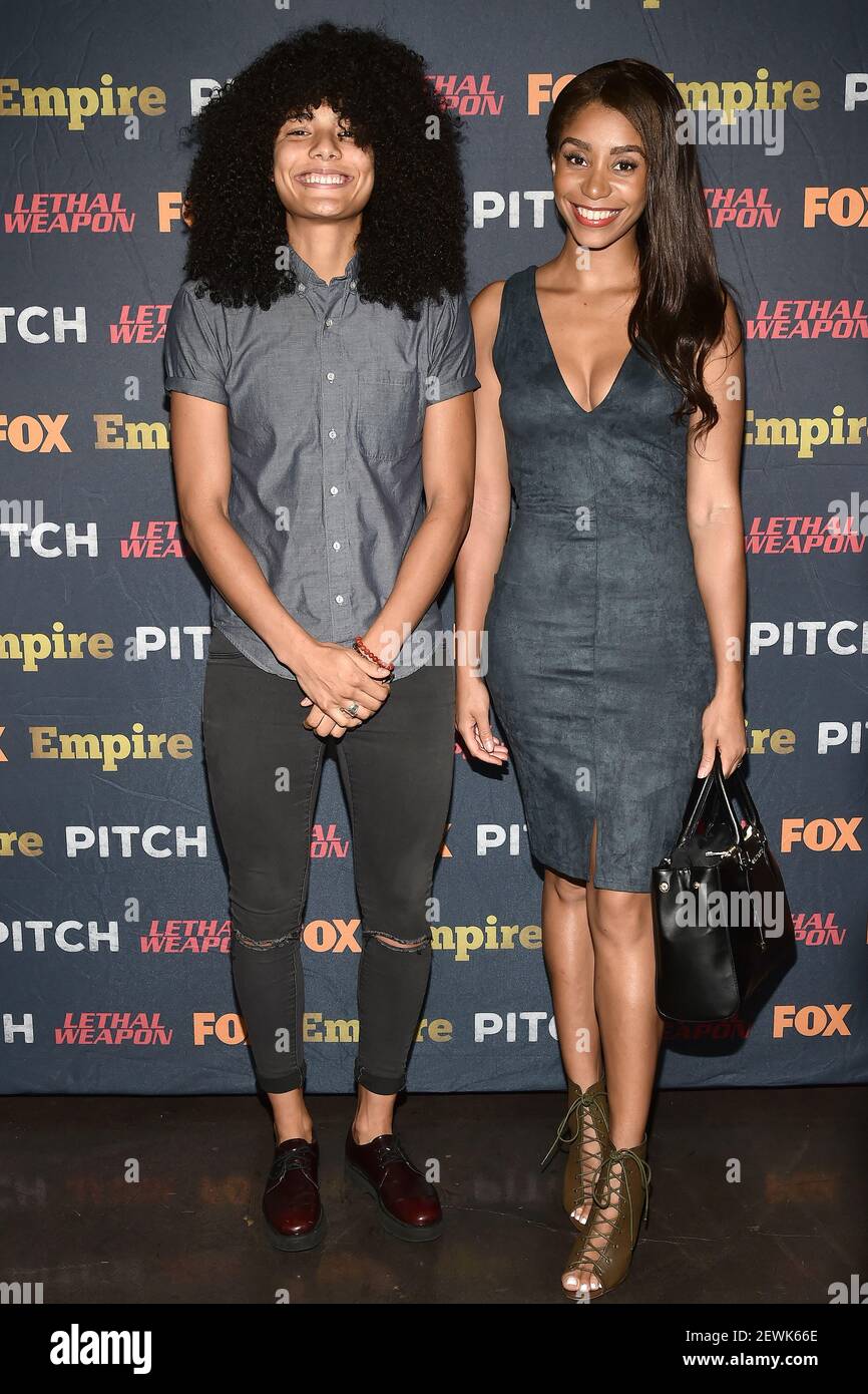 NEW YORK, NY - SEPTEMBER 20: (L-R) Guests Dee Chobie and Briea Dior ...