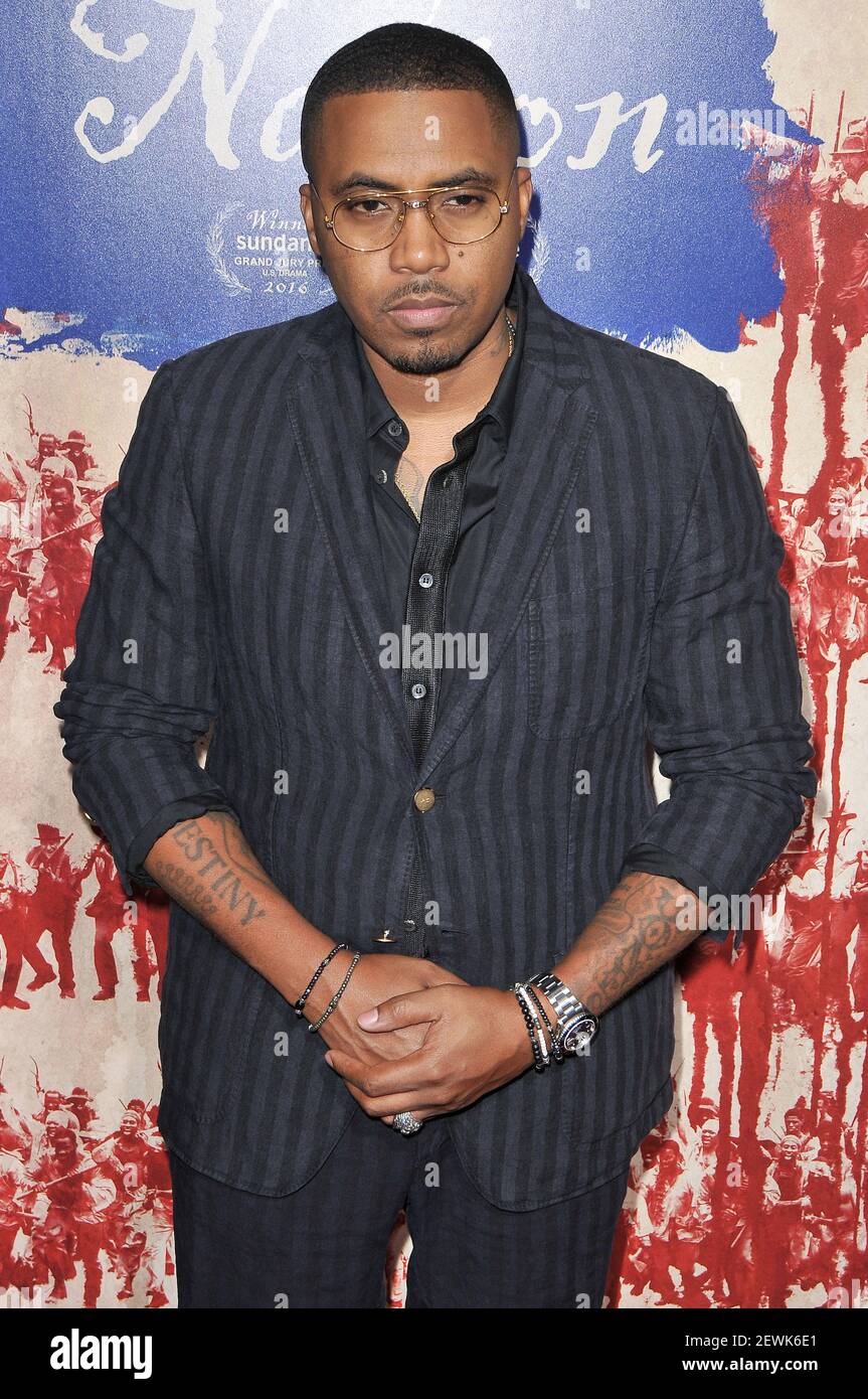 Nas arrives at "The Birth Of A Nation" Los Angeles Premiere held at the ...