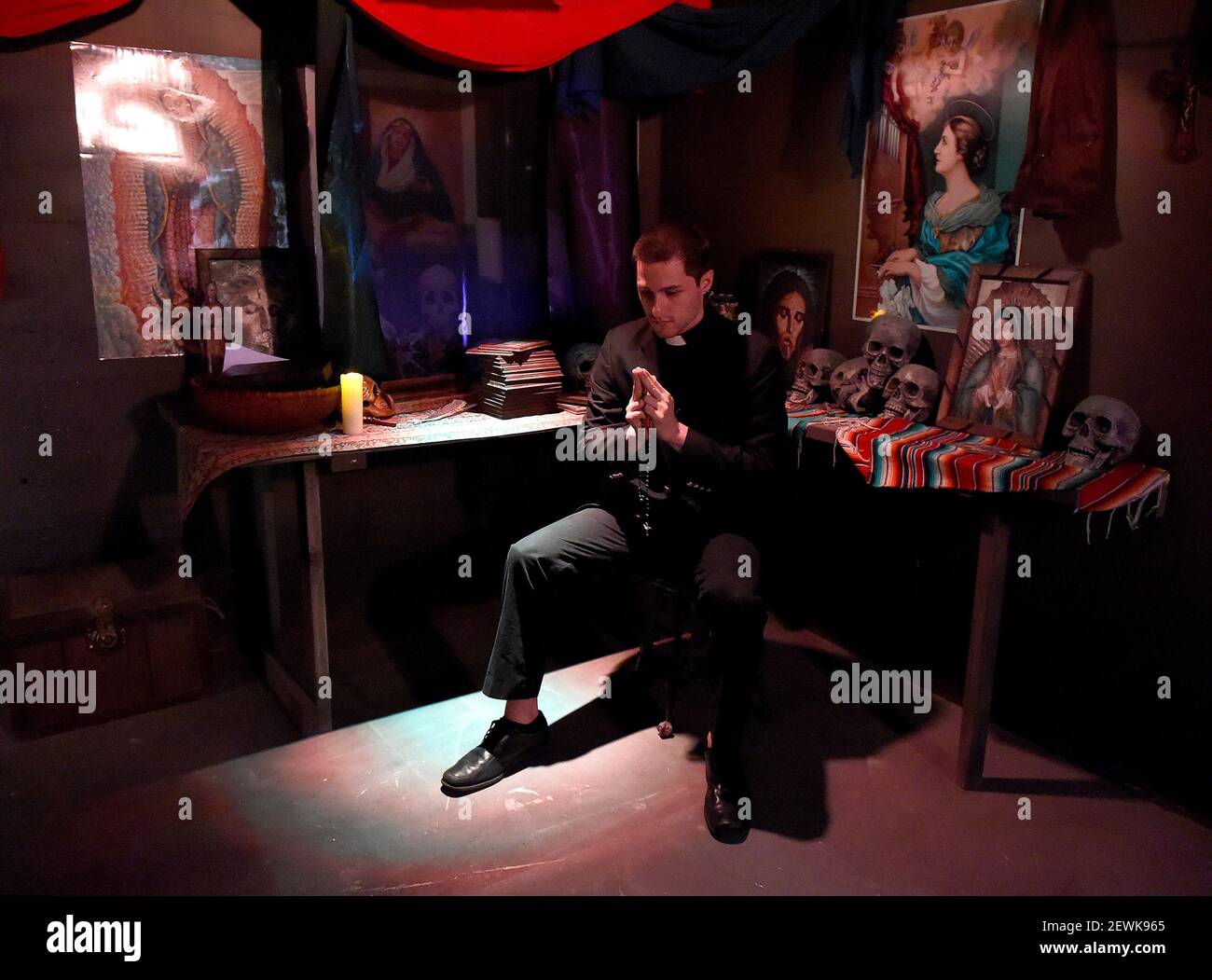 HOLLYWOOD, CA - SEPTEMBER 22: Atmosphere at THE EXORCIST Escape Room ...