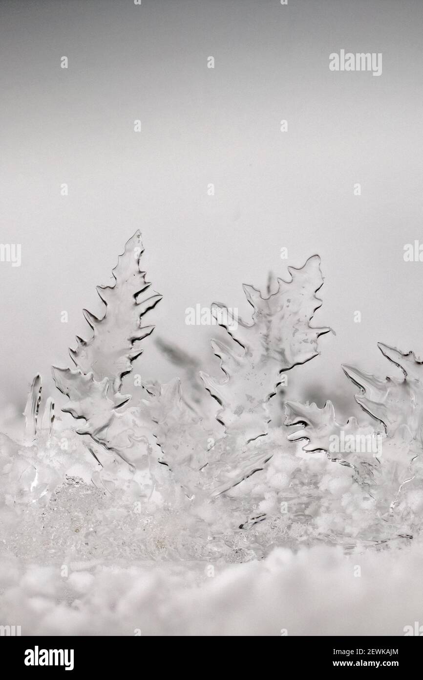 Ice crystal formations Stock Photo - Alamy