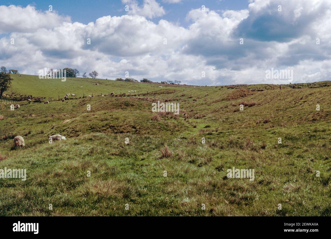 Remains of a Roman defensive fortification known as Hadrian’s Wall ...
