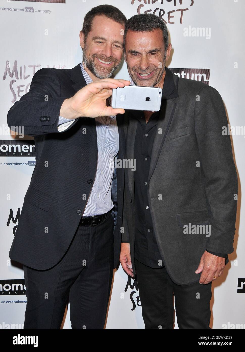 (L-R) David Sutcliffe and Director/Writer Barnet Bain arrives at ...