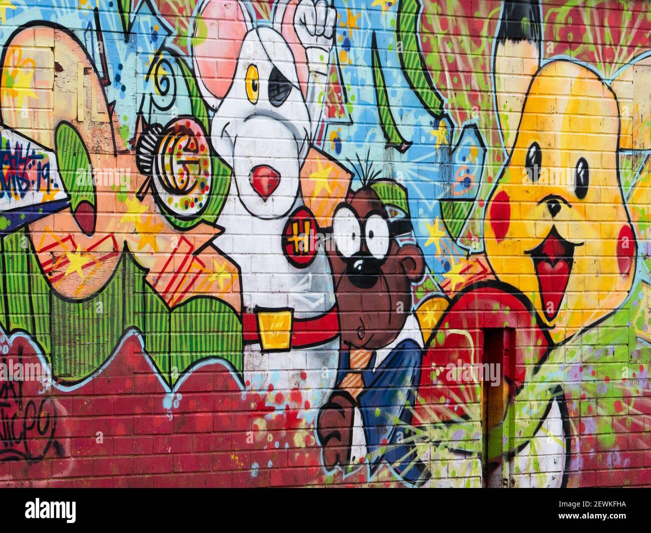 Playground mural hi-res stock photography and images - Alamy