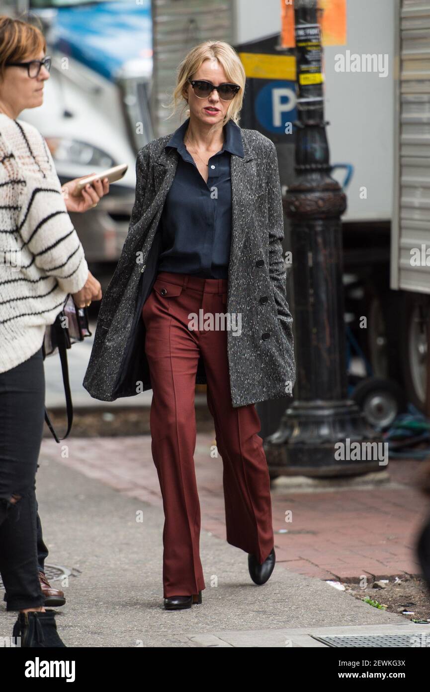 Naomi Watts on the film set of 'Gypsy' in the West Village, New York ...