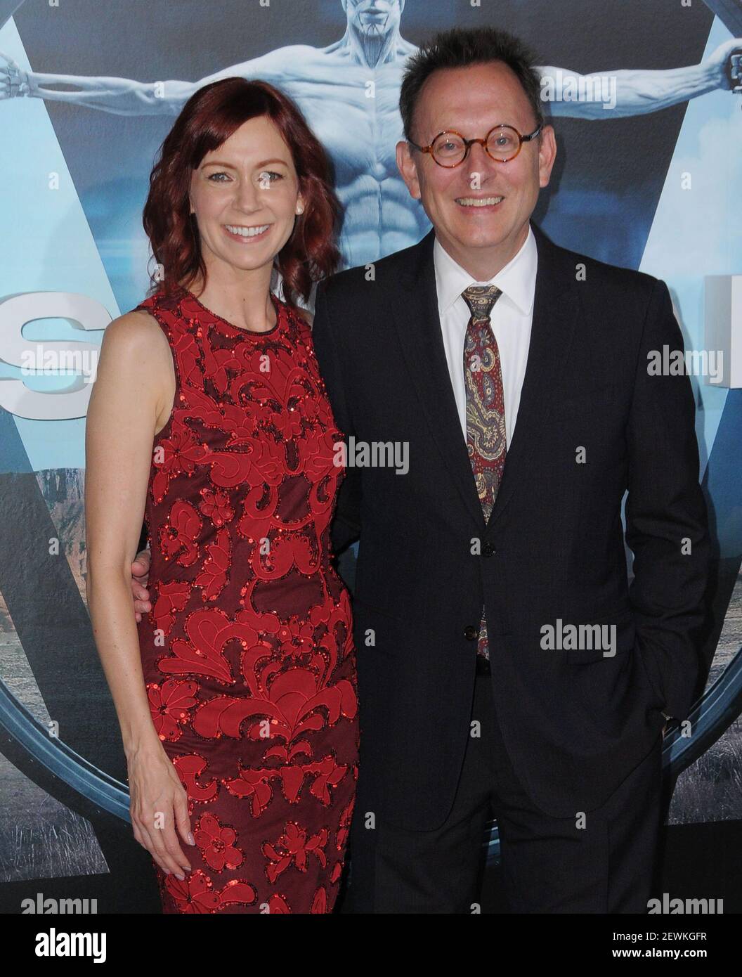Carrie Preston, Michael Emmerson attending the premiere of HBO's new ...
