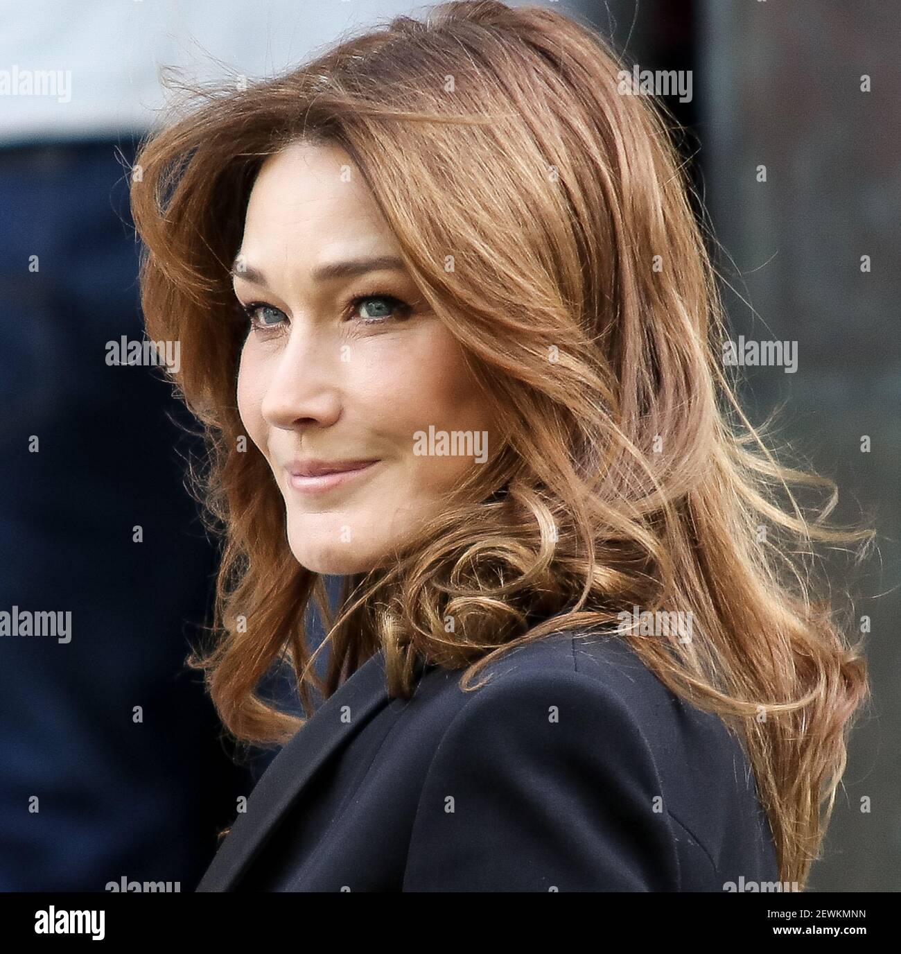 Carla Bruni Sarkozy attending the Balmain Spring/summer 2017 show as ...