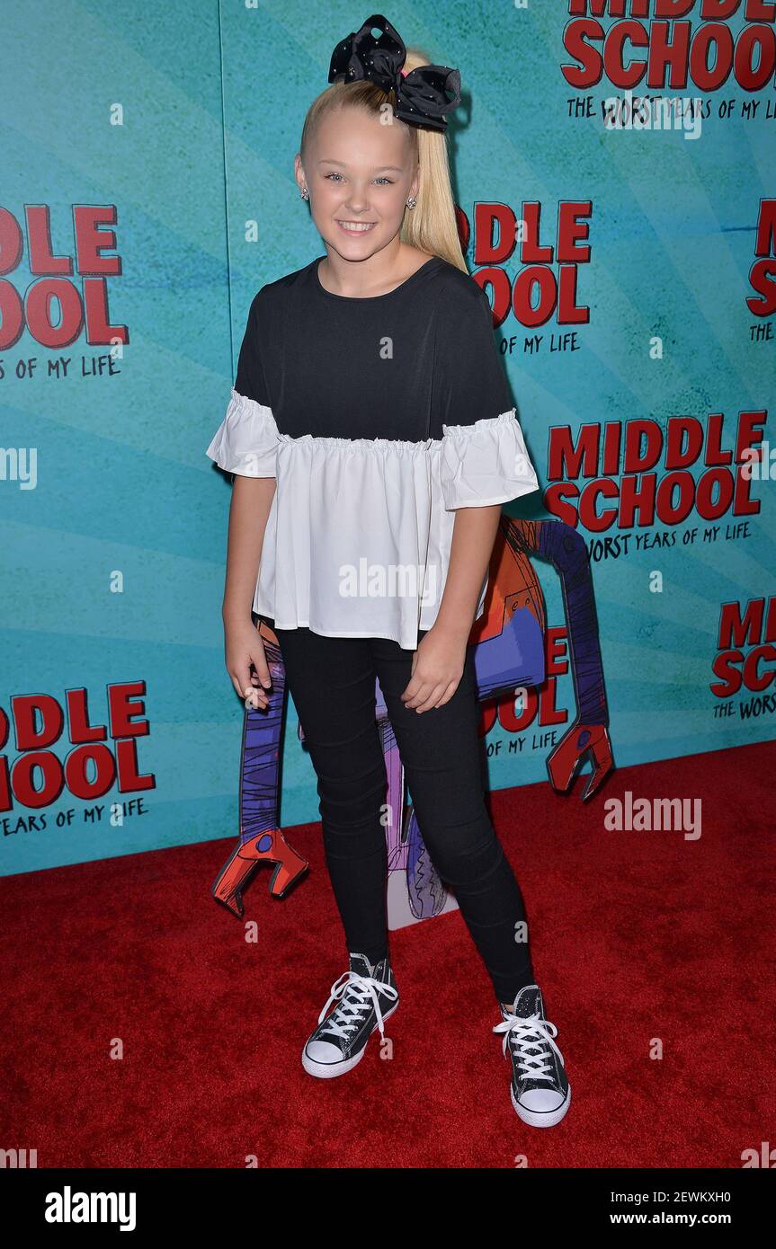 Jojo Siwa arrives at CBS Film’s "Middle School: The Worst Years of My ...