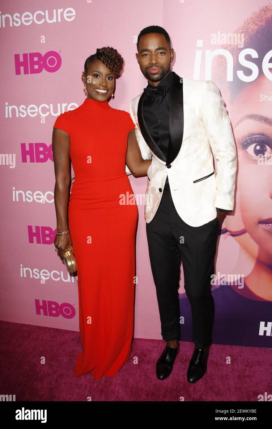 Actors Issa Rae and Jay Ellis attend the Los Angeles Premiere of new ...