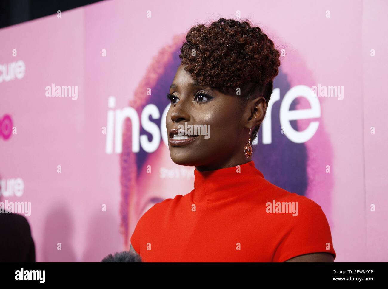 Actress Issa Rae attends the Los Angeles Premiere of new HBO series ...