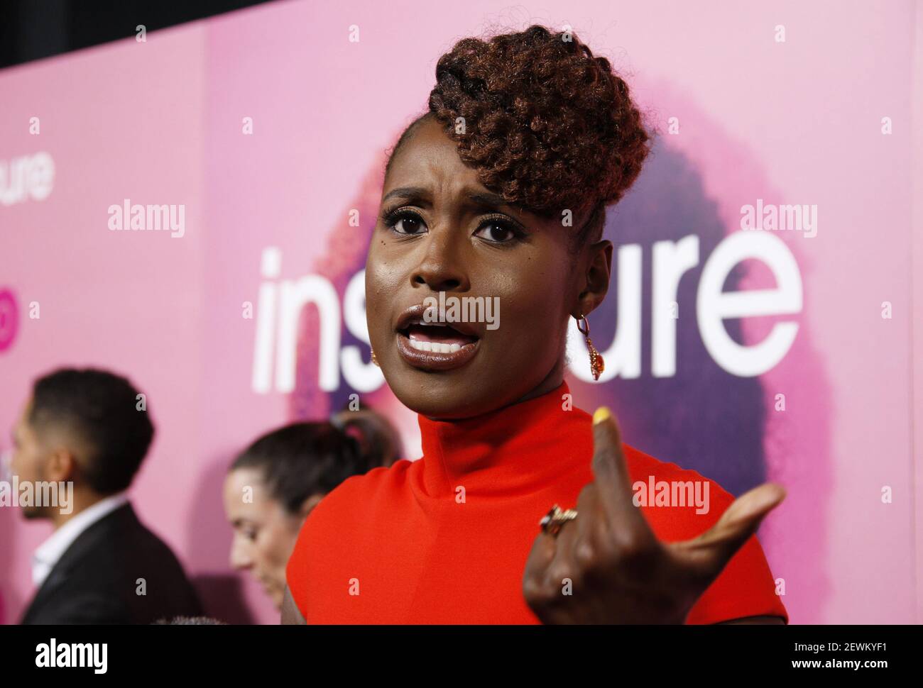 Actress Issa Rae attends the Los Angeles Premiere of new HBO series ...