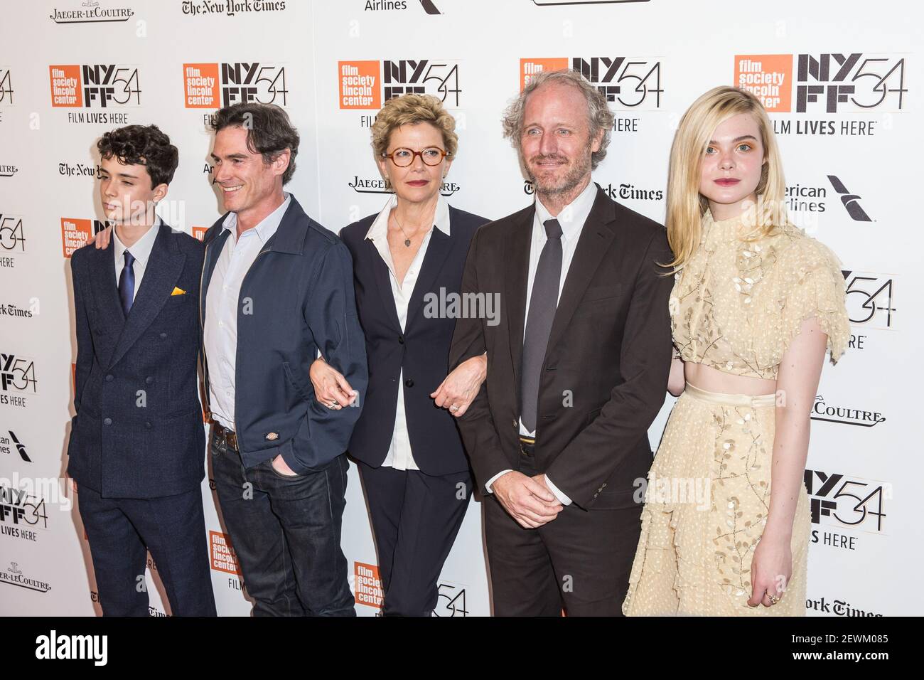 (L-R) Actors Lucas Jade Zumann, Billy Crudup, and Annette Bening ...
