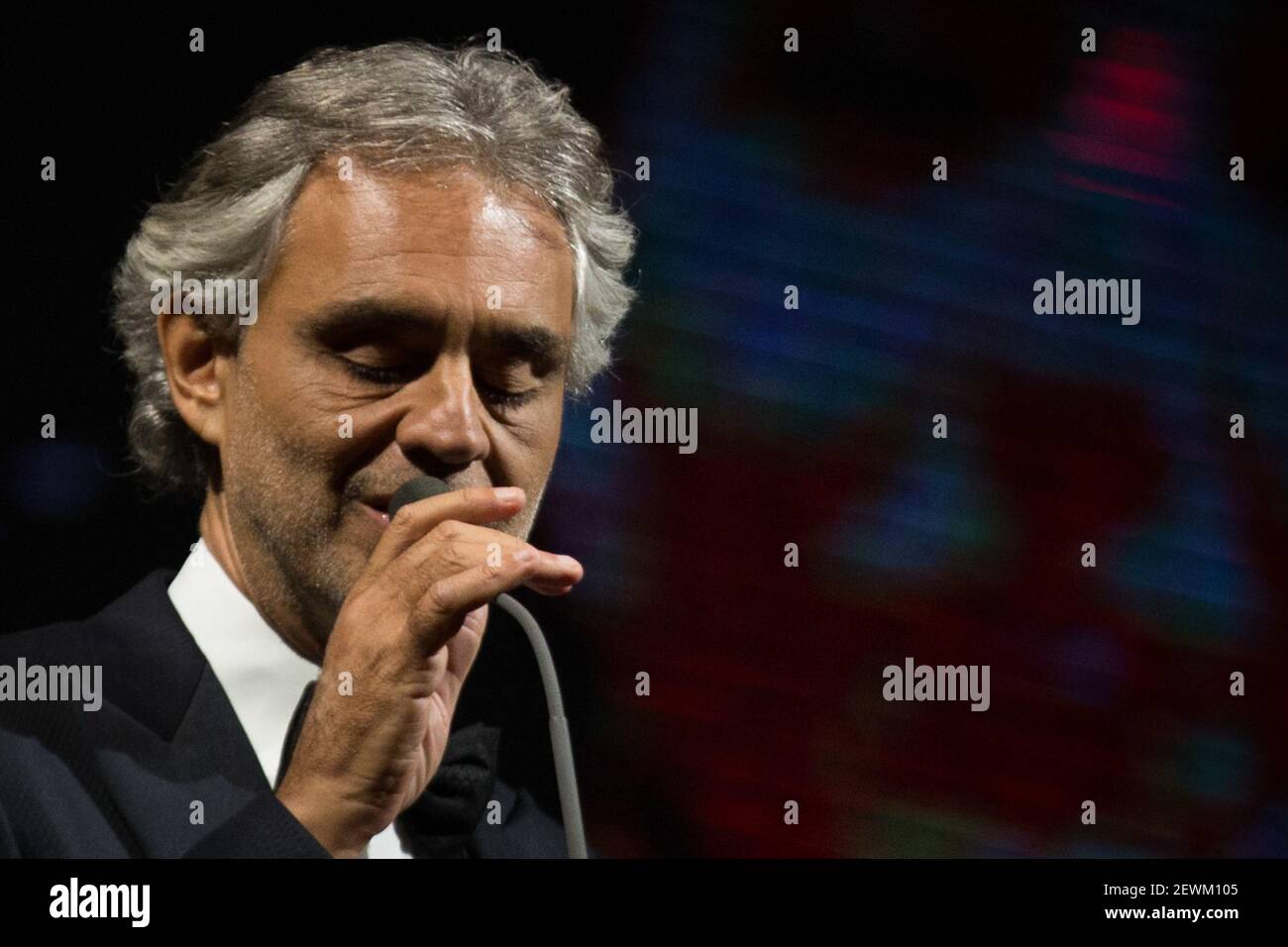 Italian tenor Andrea Bocelli concert at Allianz Park, located in the ...