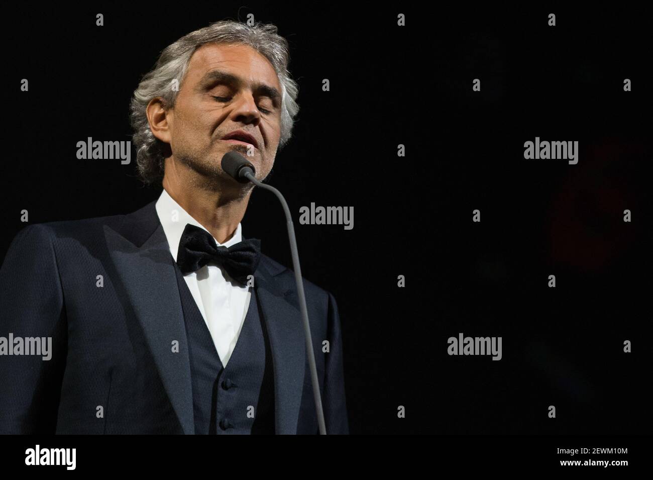 Italian tenor Andrea Bocelli concert at Allianz Park, located in the ...