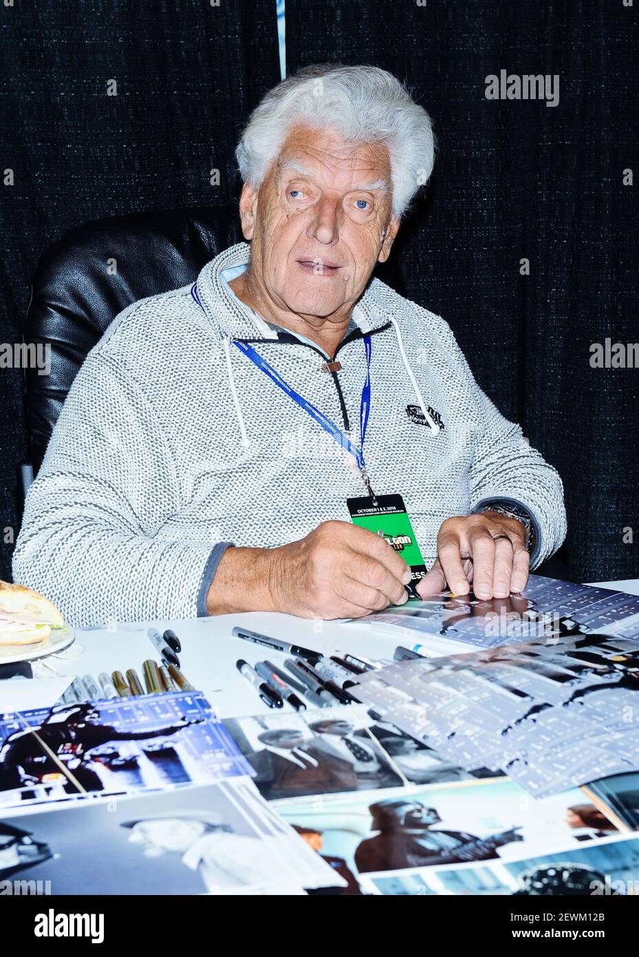 01 October 2016 - Hamilton, Ontario, Canada. Darth Vader actor David ...