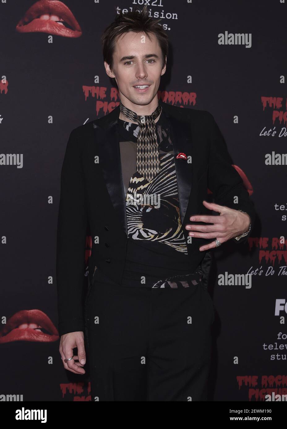 Reeve Carney at the red carpet premiere of Fox's "The Rock Horror ...